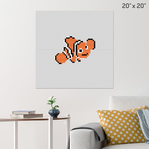 Finding Nemo Pixel Art Wall Poster - Build Your Own with Bricks! - BRIK