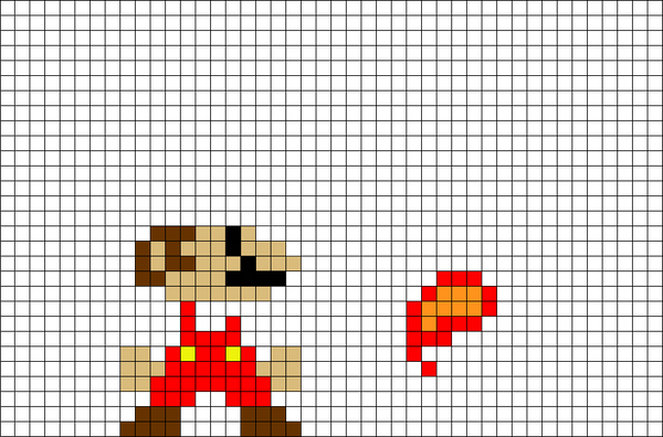 Fire Mario Pixel