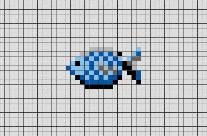 Fish Minecraft Pixel Art