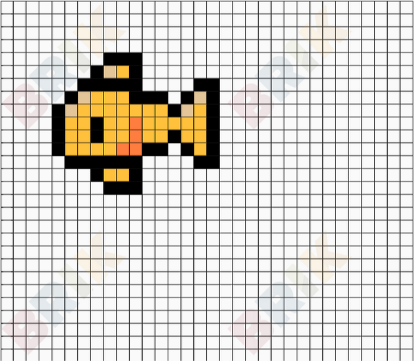 Minecraft Fish Pixel Art