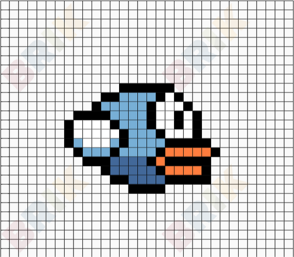 Minecraft Pixel Art Templates Flappy Bird