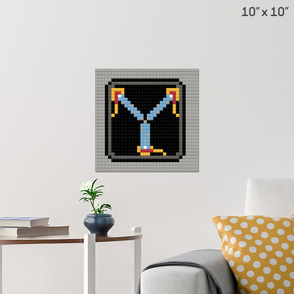 Flux Capacitor Wall Poster - Build Your Own with Bricks! - BRIK