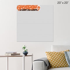Frogger Short Log Wall Poster - Build Your Own with Bricks! - BRIK