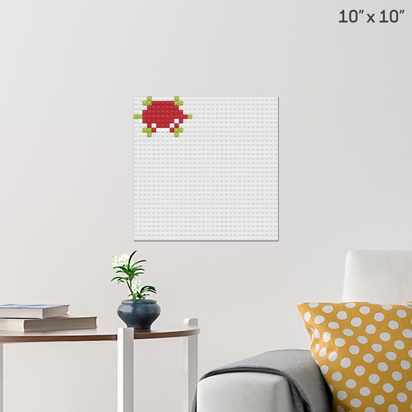 Frogger Turtle Wall Poster - Build Your Own with Bricks! - BRIK