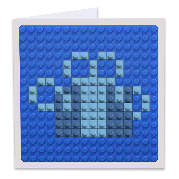 Gift Pixel Art Build-On Greeting Card | BRIK