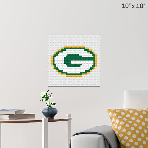 Green Bay Packers Pixel Art Wall Poster - Build Your Own with Bricks ...