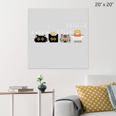 grian's cats Wall Poster - Build Your Own with Bricks! - BRIK