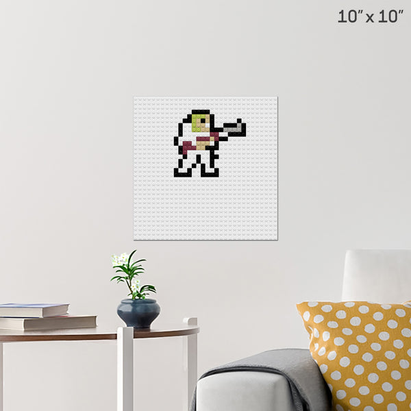 Gunner Guy Wall Poster - Build Your Own with Bricks! - BRIK