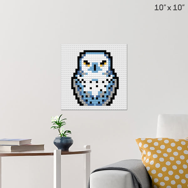 Harry Potter Hedwig Pixel Art Wall Poster - Build Your Own with Bricks ...