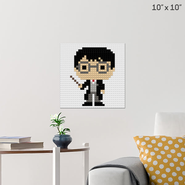Harry Potter Pixel Art Wall Poster - Build Your Own with Bricks! - BRIK