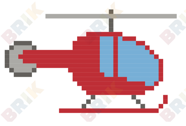 Helicopter Pixel Art – BRIK