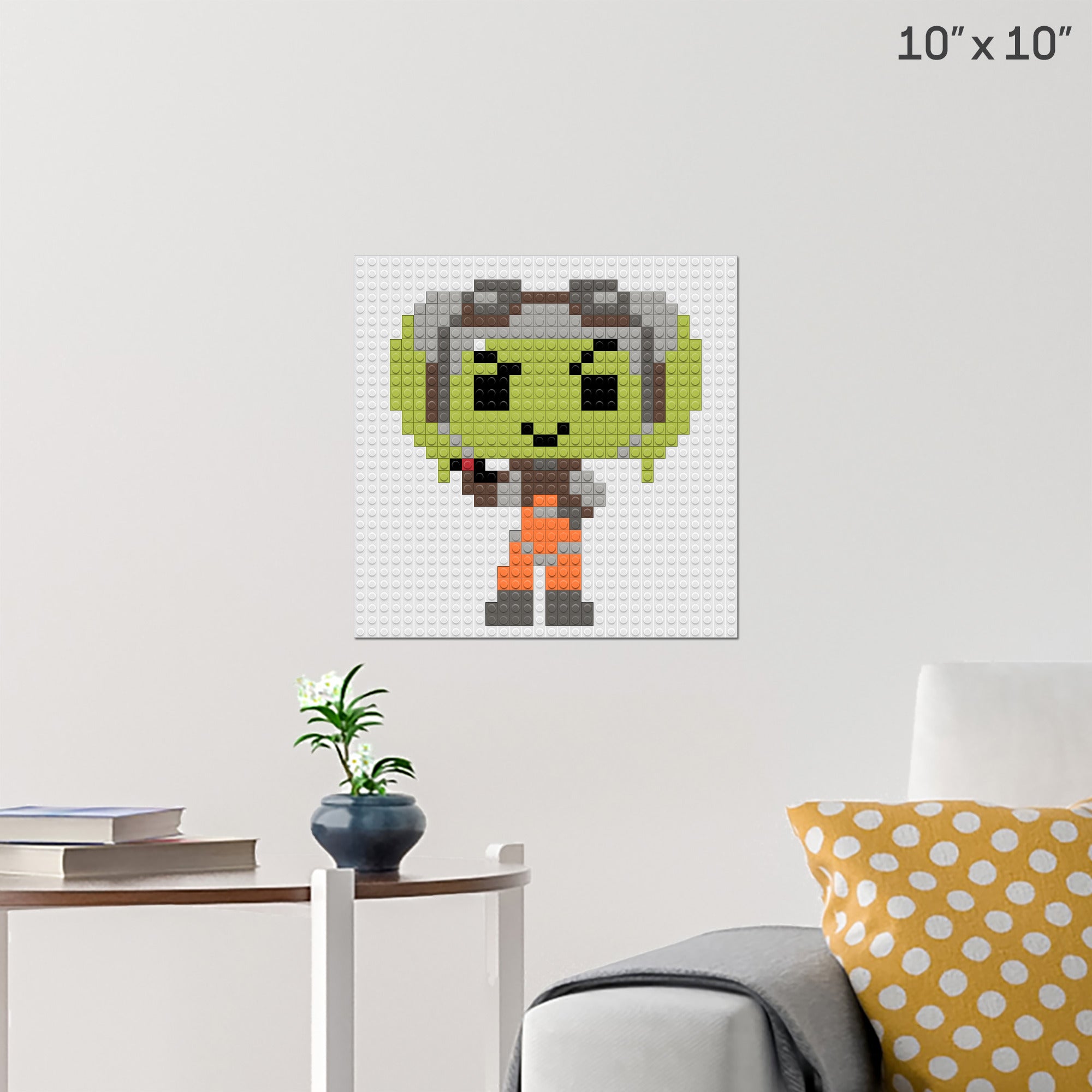 Hera Syndulla Pixel Art Wall Poster - Build Your Own with Bricks! - BRIK