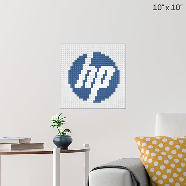 Hewlett-Packard Company Logo Wall Poster - Build Your Own with Bricks ...