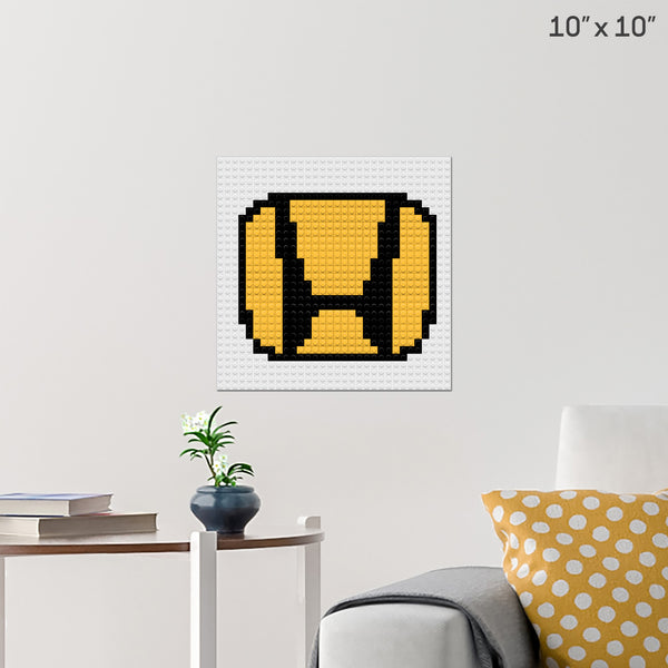 Honda Pixel Art Wall Poster - Build Your Own with Bricks! - BRIK