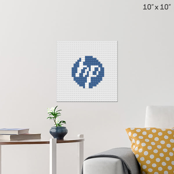 Hp Pixel Art Wall Poster - Build Your Own with Bricks! - BRIK