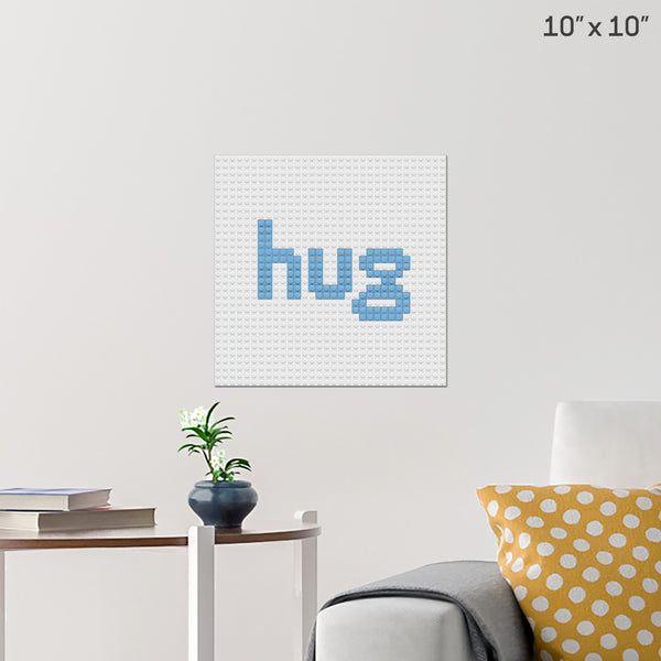 hug Wall Poster - Build Your Own with Bricks! - BRIK