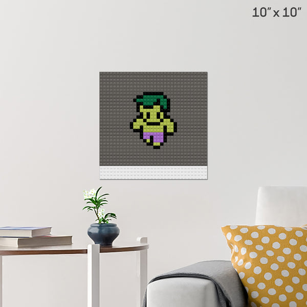 Hulk! Wall Poster - Build Your Own with Bricks! - BRIK