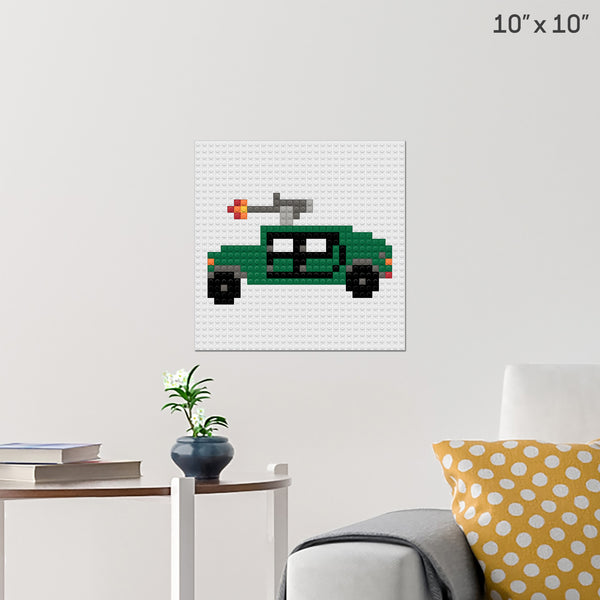 humvee Wall Poster - Build Your Own with Bricks! - BRIK