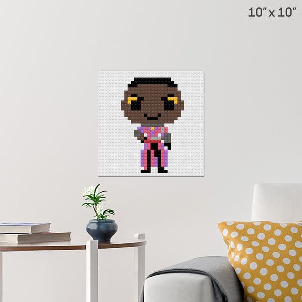 Ikora Rey Pixel Art Wall Poster - Build Your Own with Bricks! - BRIK