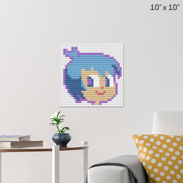 Inside Out Joy Pixel Art Wall Poster - Build Your Own with Bricks! - BRIK