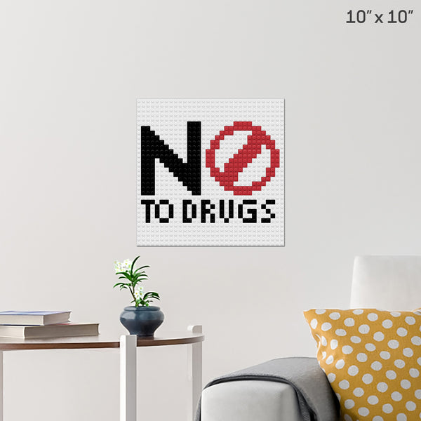 International Day Against Drug Abuse Pixel Art Wall Poster - Build Your ...