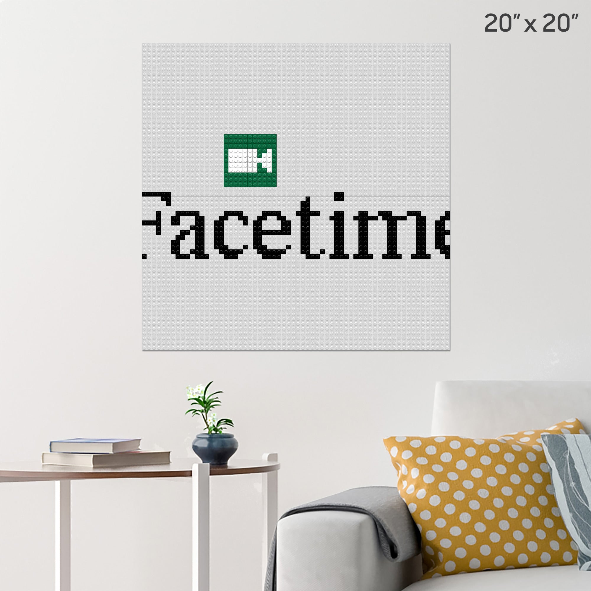 IOS Facetime App Icon Wall Poster - Build Your Own with Bricks! - BRIK