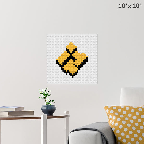 ITT Industries, Inc. Logo Wall Poster - Build Your Own with Bricks! - BRIK