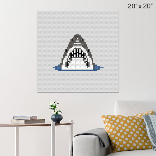 Jaws Wall Poster - Build Your Own with Bricks! - BRIK
