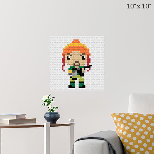 Jayne Cobb Pixel Art Wall Poster - Build Your Own with Bricks! - BRIK