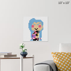 Jinx Pixel Art Wall Poster - Build Your Own with Bricks! - BRIK