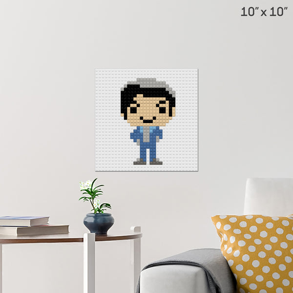 Jughead Jones Pixel Art Wall Poster - Build Your Own with Bricks! - BRIK