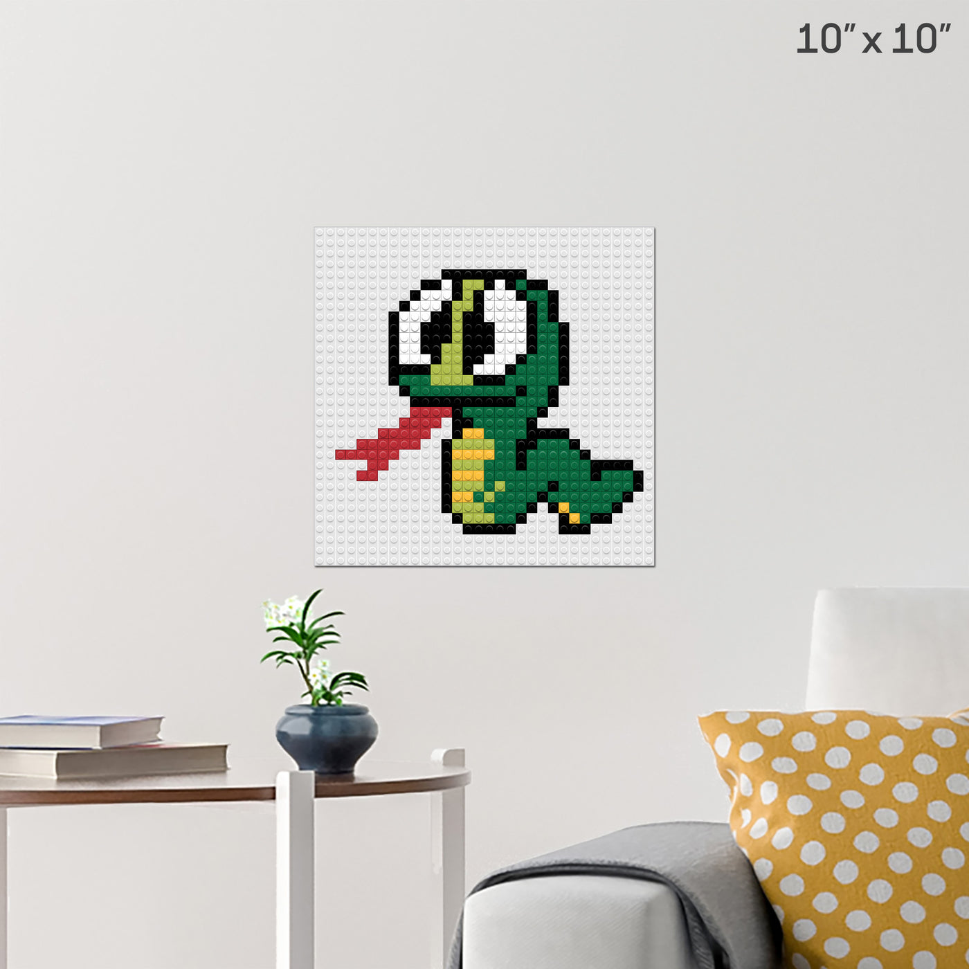 King Cobra Pixel Art Wall Poster - Build Your Own with Bricks! - BRIK
