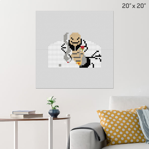 Kingpin Pixel Art Wall Poster - Build Your Own with Bricks! - BRIK