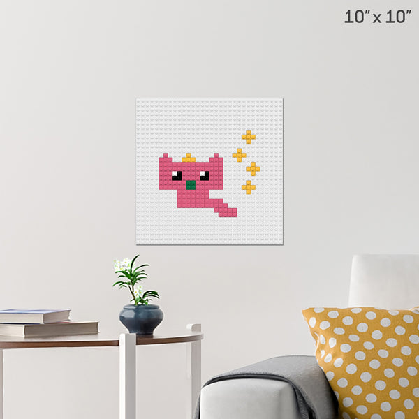 kittycorn Wall Poster - Build Your Own with Bricks! - BRIK