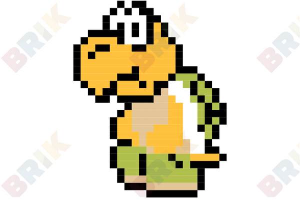 Koopa Troopa Pixel Art – BRIK