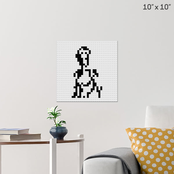 Lara Croft Pixel Art Wall Poster - Build Your Own with Bricks! - BRIK
