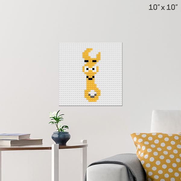 Lily Pixel Art Wall Poster - Build Your Own with Bricks! - BRIK