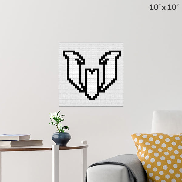 Lionel Messi Pixel Art Wall Poster - Build Your Own with Bricks! - BRIK