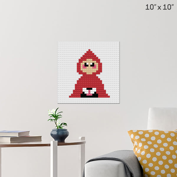 Little Red Riding Hood Pixel Art Wall Poster - Build Your Own with ...