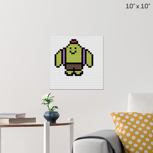 little spike Wall Poster - Build Your Own with Bricks! - BRIK