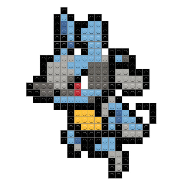 Lucario Pixel Art Pixel Shiny Mega Lucario Tinkercad
