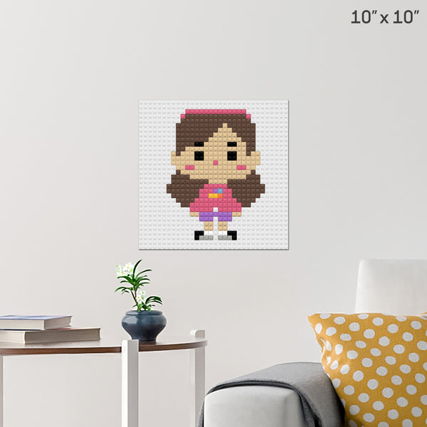 MABEL Wall Poster - Build Your Own with Bricks! - BRIK