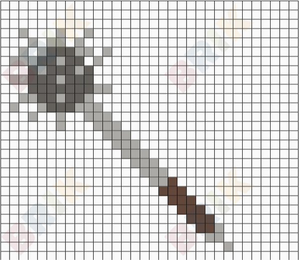 Minecraft Pixel Art Easy Guns My 3rd Pixel Art Gun Minecraft Map