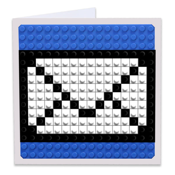 Mail Pixel Art Build-On Greeting Card | BRIK