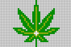 Marijuana Leaf Pixel Art – BRIK