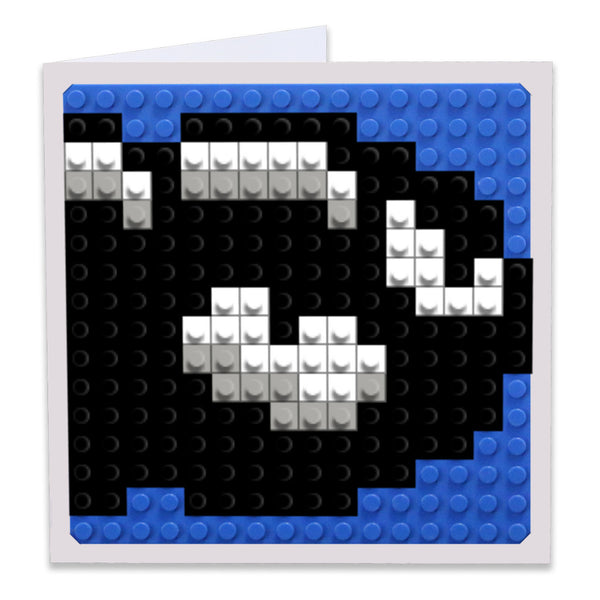Mario Bullet Bill Pixel Art Build-On Greeting Card | BRIK