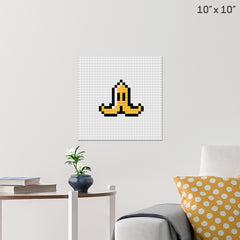 Mario Kart Banana Pixel Art Wall Poster - Build Your Own with Bricks ...