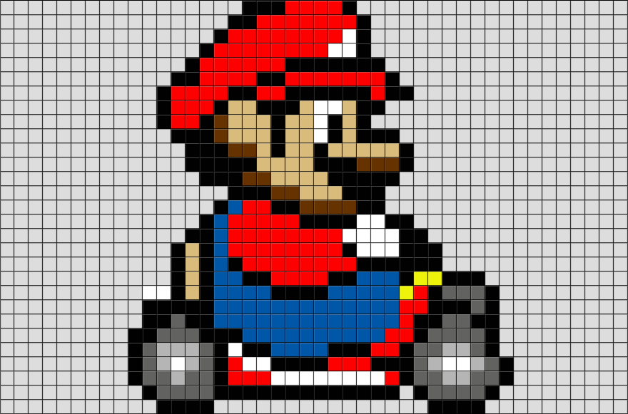 Easy Mario Pixel Art