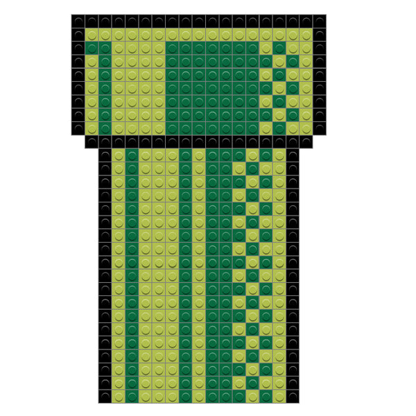 Pixel Art Minecraft Grid Mario