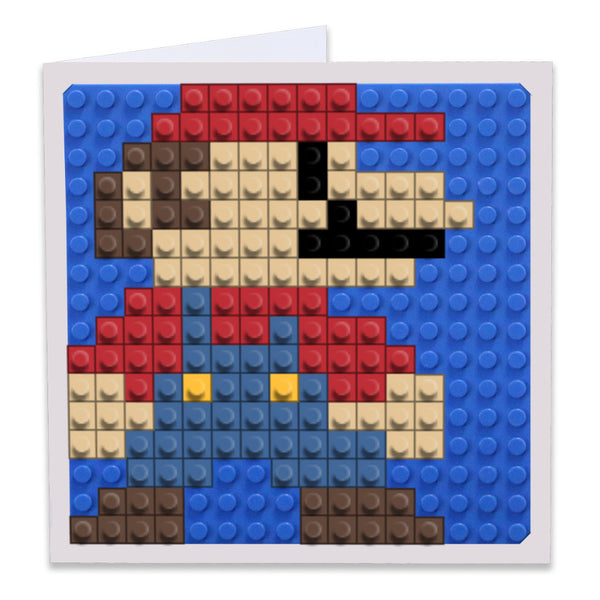 mario Build-On Greeting Card | BRIK
